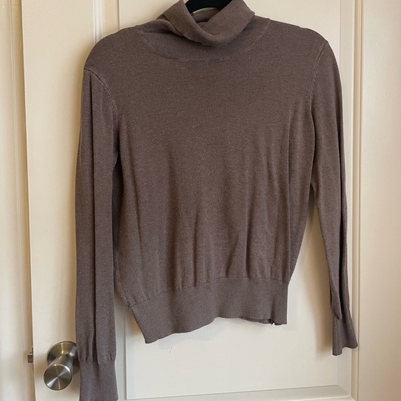 H&M | Tops | Hm Brown Medium Turtleneck | Poshmark